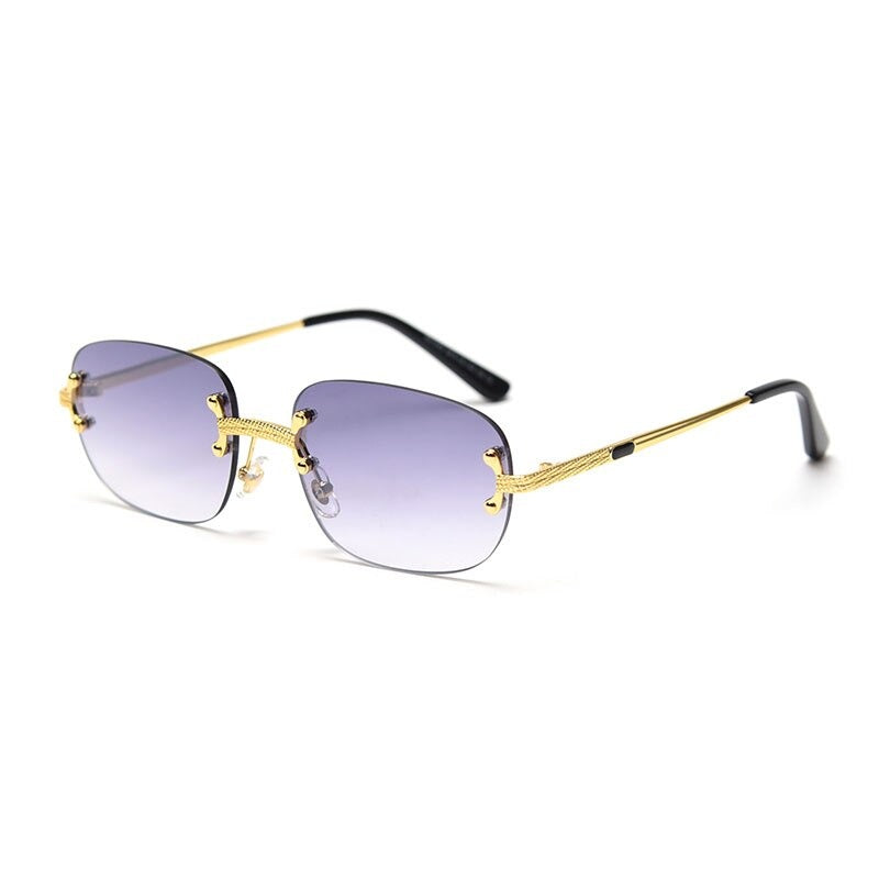 Classic Rimless Designer Sunglasses For Unisex-Unique and Classy ...